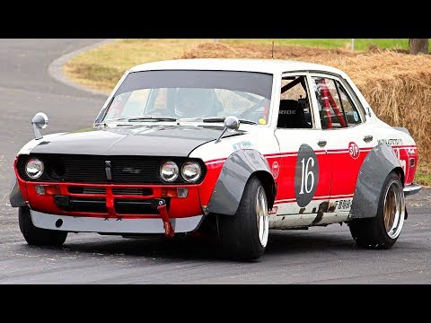 Vintage Mazda RX2 Hillclimb Car Rotary Engine Exhaust Sound Video