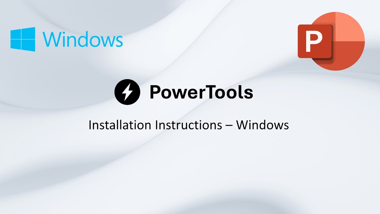 PowerPoint PowerTools Add-In | Windows Installation Instructions
