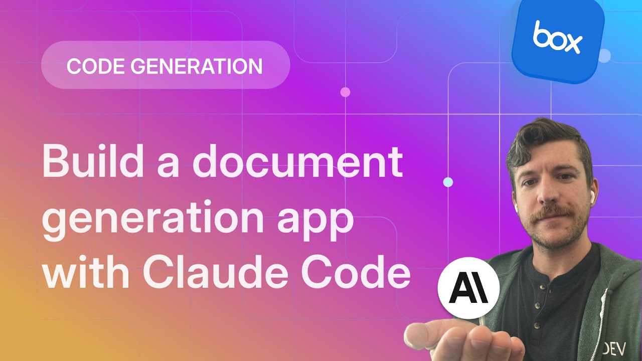 Build a document generation app with Claude Code and Box | Code Generation