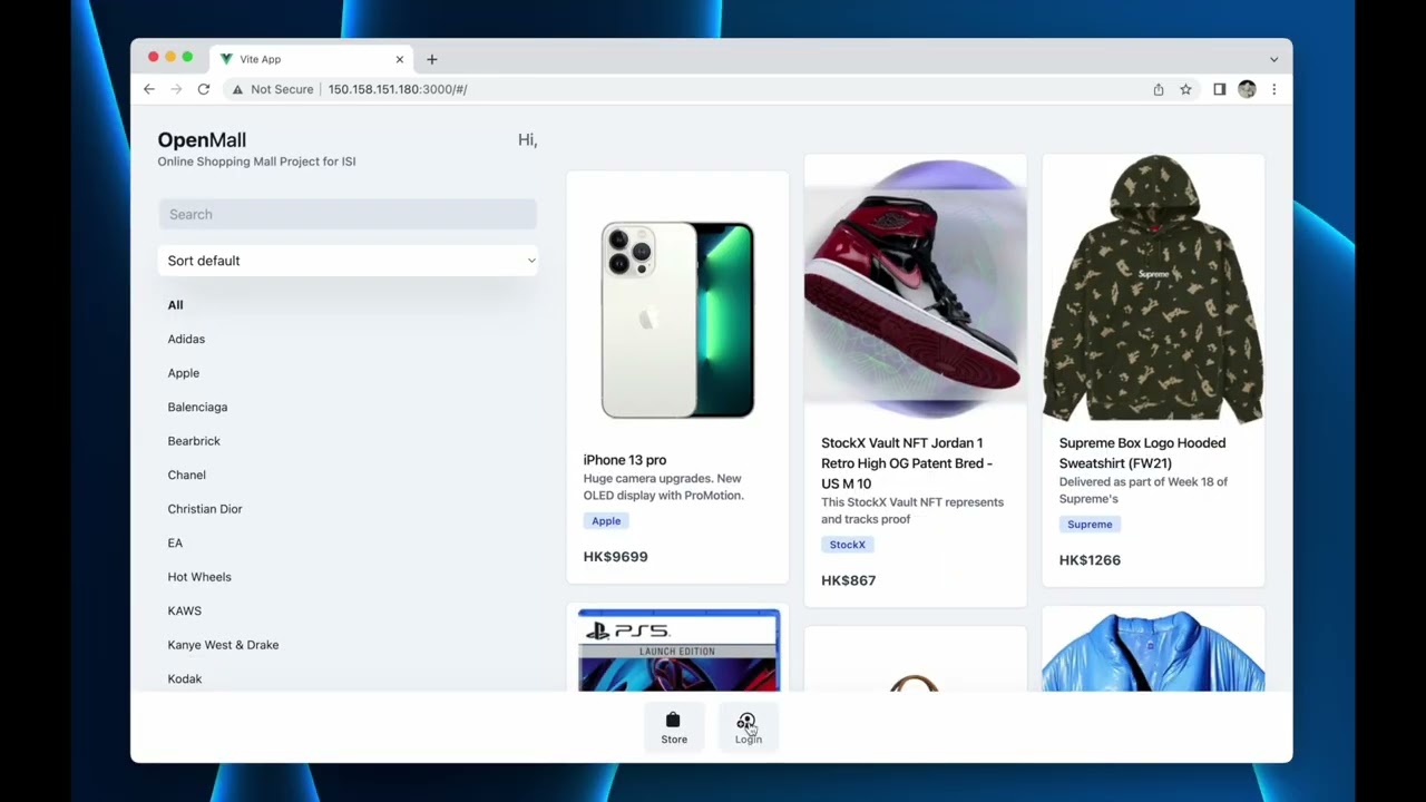 Online Shopping Mall: Open Mall - Demo Video