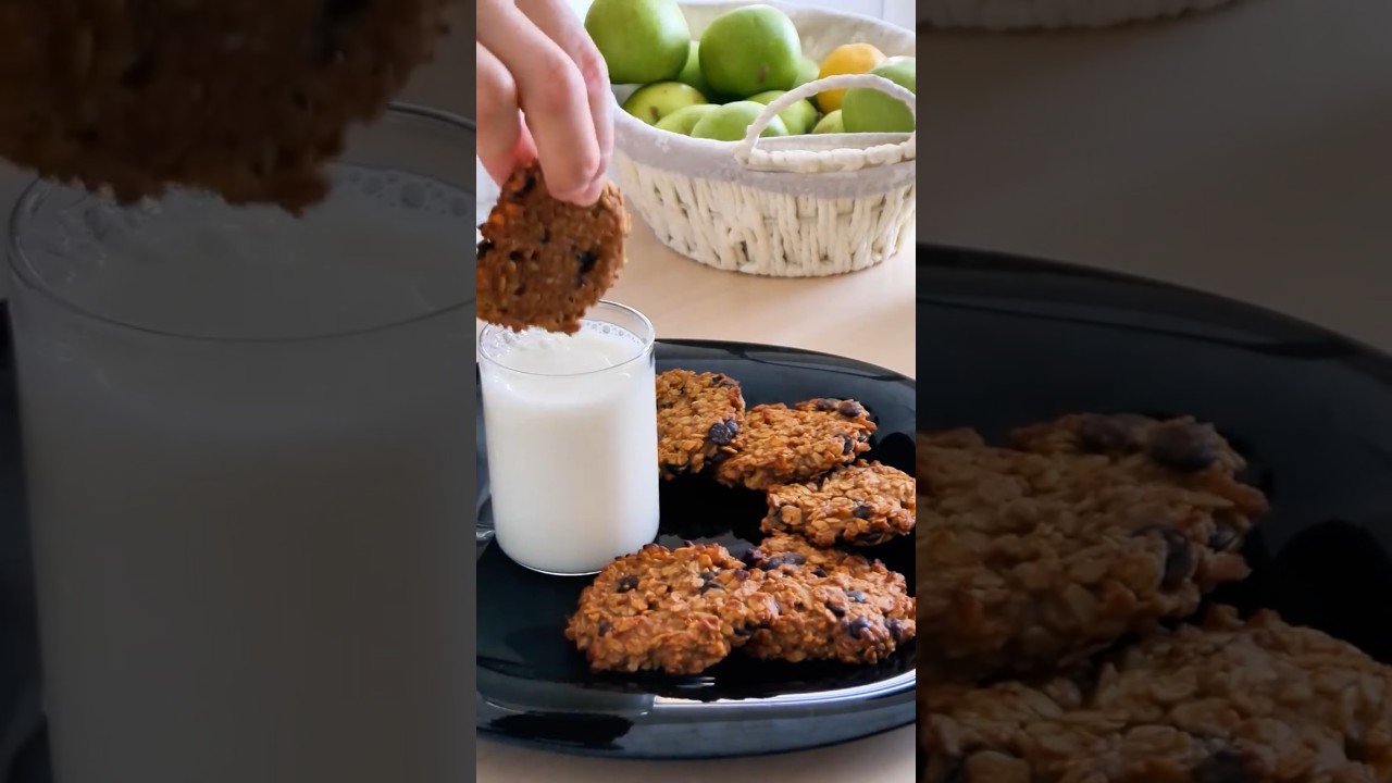 Super Easy HEALTHY,CRİSPY Oatmeal Cookies