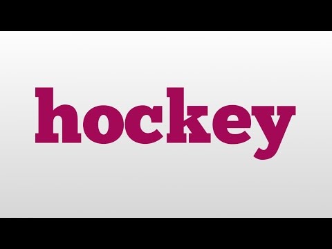 hockey meaning and pronunciation