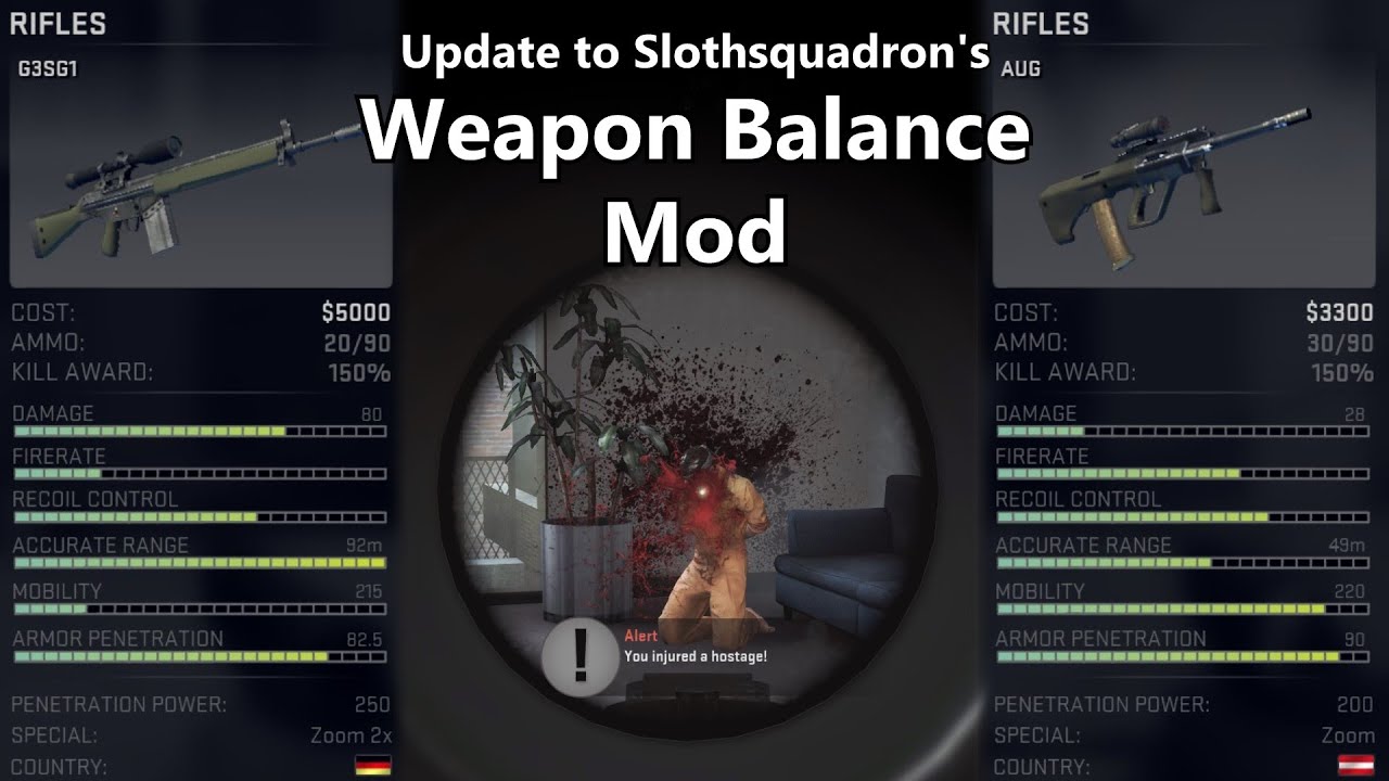 Weapon Balance Mod V1.1 Update