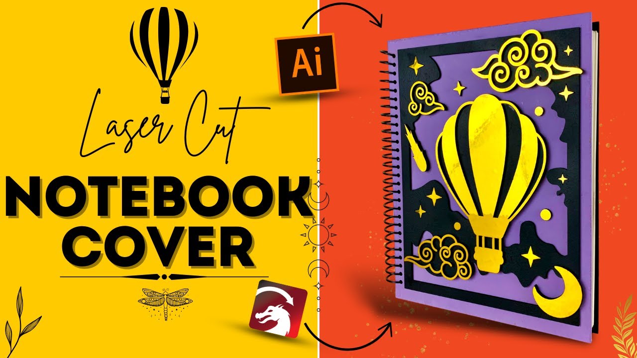 Adobe Illustrator Tutorial for Beginners | Design a Notebook Cover for Laser Cutting