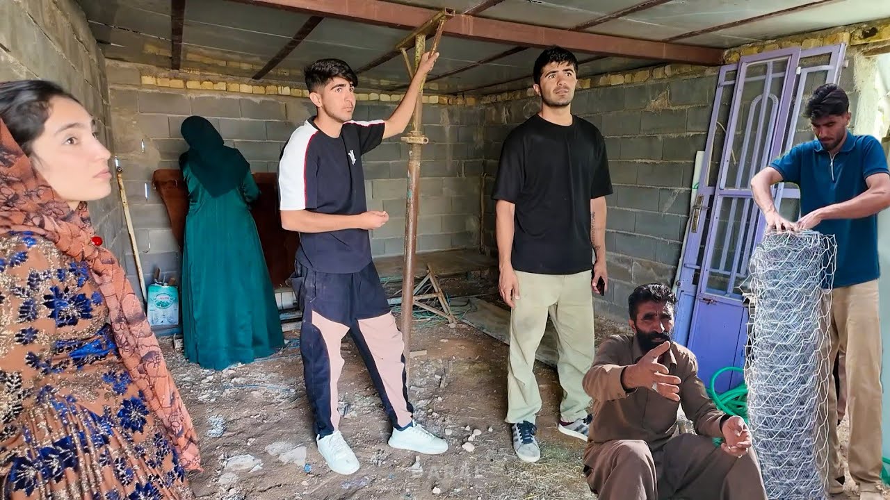 📲Milad calls the landowner to demolish the warehouse to build a temporary room