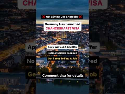 chancenkarte visa germany requirements | Chancenkarte visa for germany