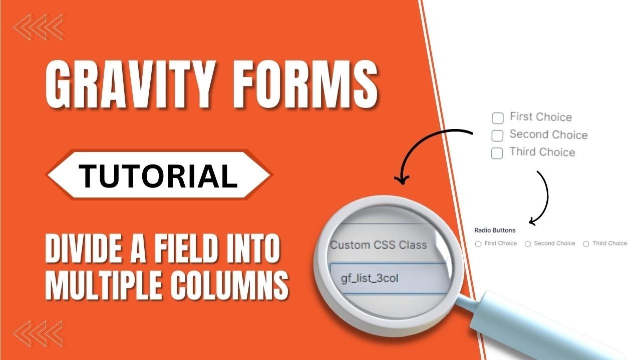 How To Divide A Field Into Multiple Columns? [Gravity Forms Tutorial]