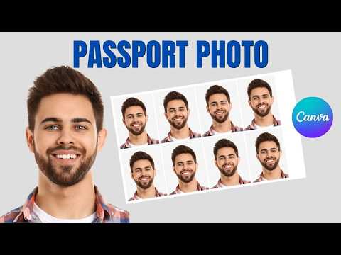 CREATE a Passport Size Photo in MINUTES with Canva!