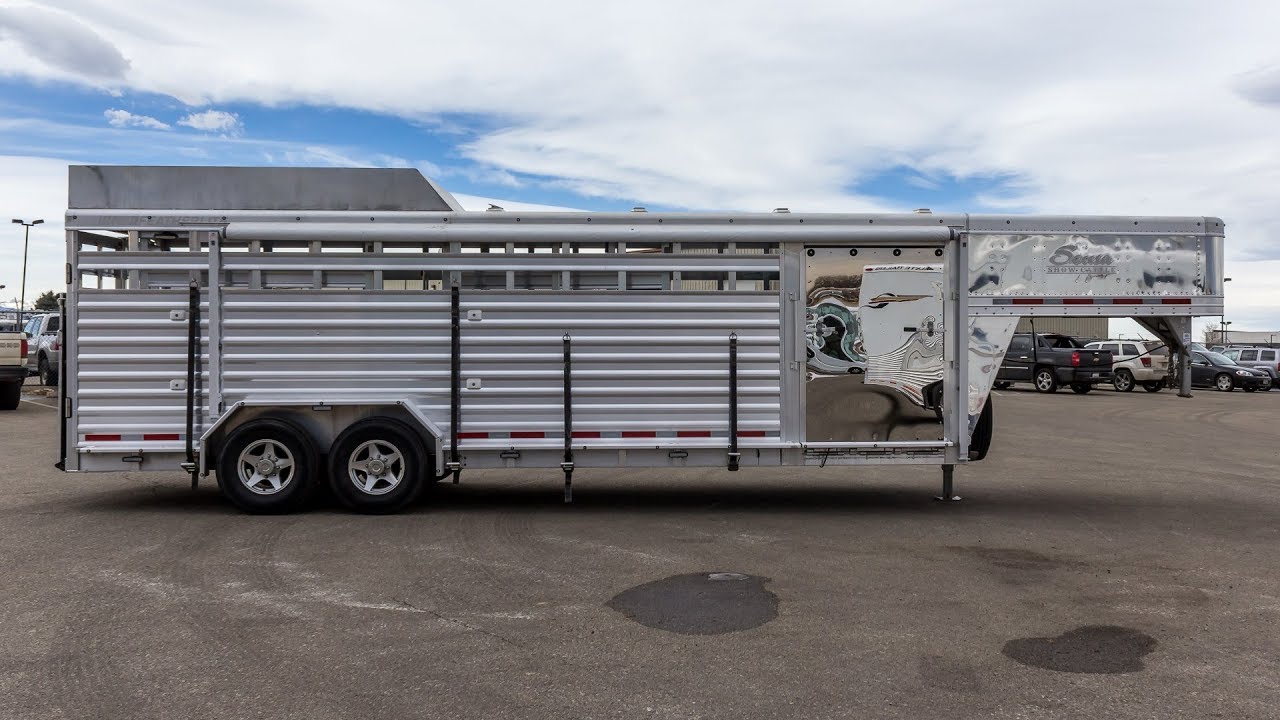 2012 FEATHERLITE STOCK LIVESTOCK TRAILER - Transwest Truck Trailer RV (Stock #: 5U171335)