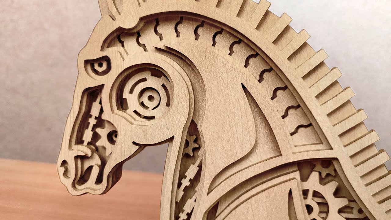 Mechanical horse - scroll saw project
