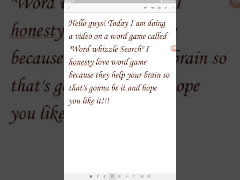 Word Whizzle Search Tutorial
