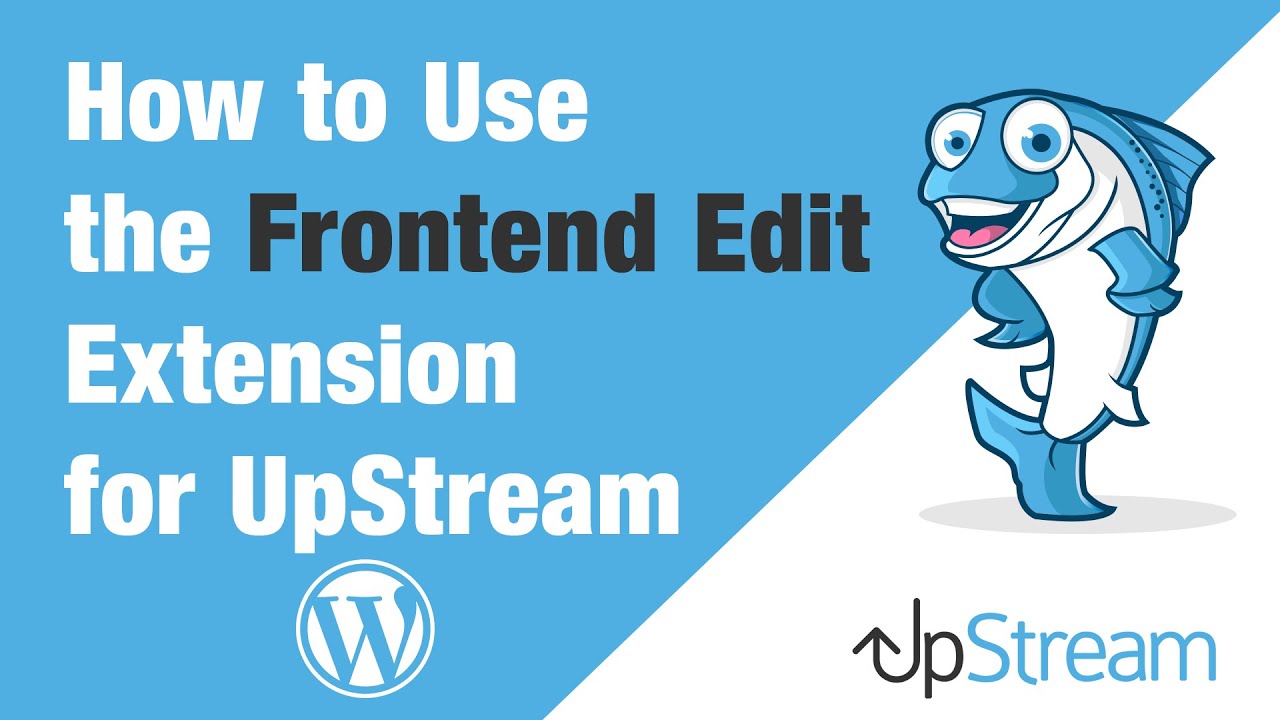 How to Use the Frontend Edit Extension for UpStream