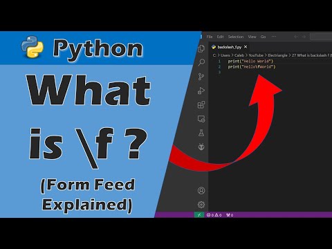 What is \f (backslash f)? Form Feed Escape Character Explained.