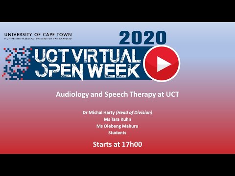 Audiology & Speech Language Pathology at UCT