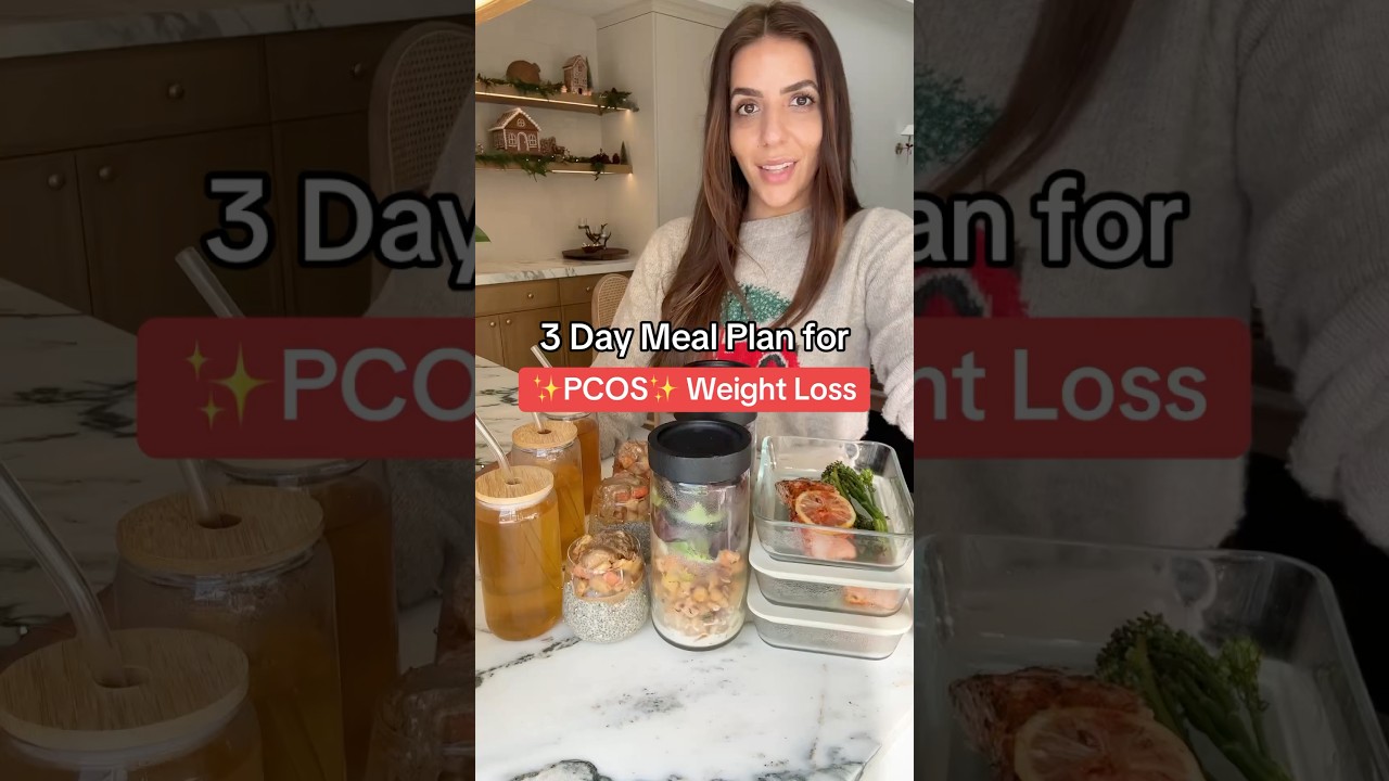 3 Day Meal Plan for PCOS Weight Loss!✨ #pcos