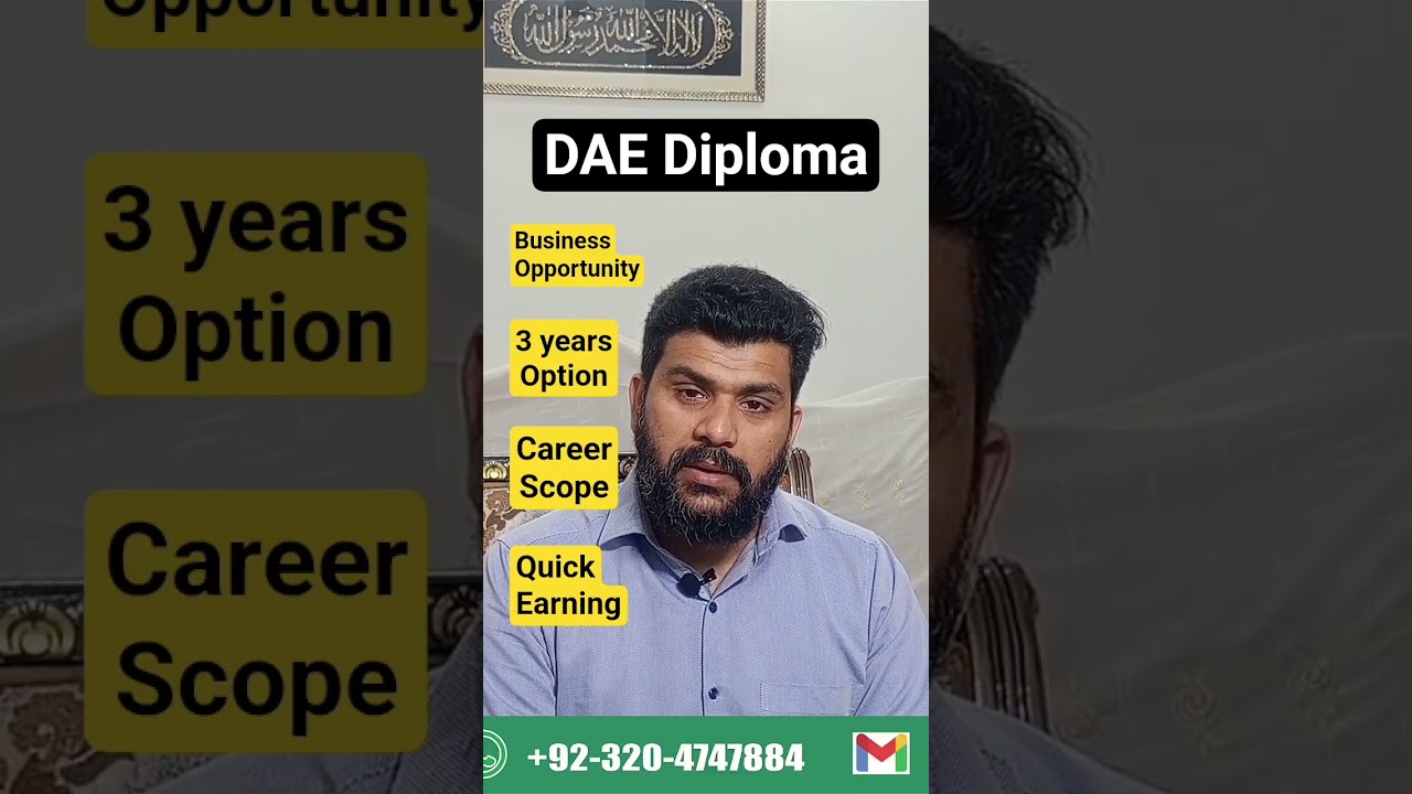 DAE 3 Years Diploma – Electrical, Mechanical, Civil | Career Guidance After Matric #3yearsdiploma