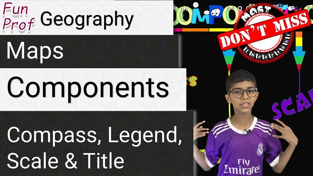 Components of Maps: Compass, Legend, Scale & Title (Basics of Mapping - Practical Geography)