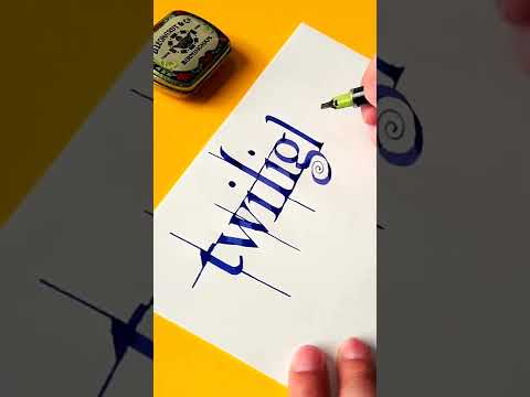 Twilight Write in Spanish Calligraphy #shorts #short #calligraphy #twilight #fyp #spanish #subscribe