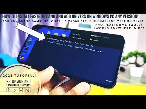 how to install adb and fastboot drivers on any windows pc: minimal adb and fastboot 2023 tutorial!