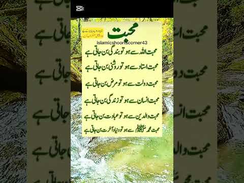 The Essence of Love | Different Forms and Their Significance in Urdu #shorts #short