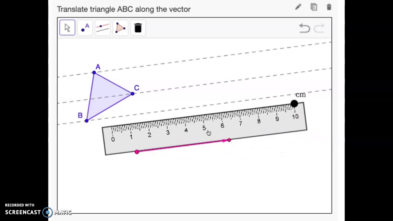 Translating Shape by Vector on GeoGebra