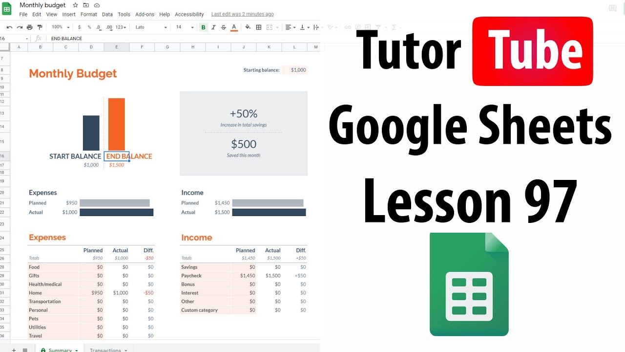 Google Sheets Tutorial - Lesson 97 - Split Text to Columns