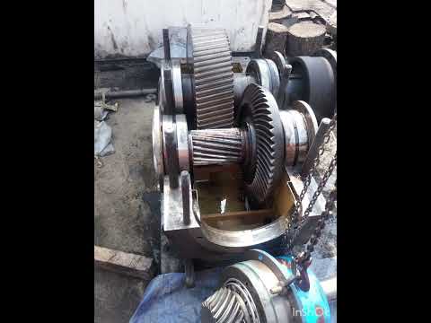 Gear box internal view# bevel helical# type#