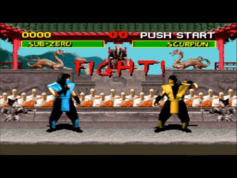 Mortal Kombat (SNES) - Sub-Zero Longplay using Game Genie Codes
