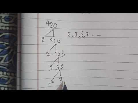factor tree of 420 | prime factor tree |