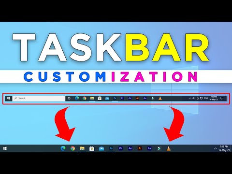 Taskbar Customization | Taskbar New Look in Windows 10 | Taskbar Cool Look in Windows 10
