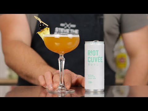 TROPICAL SPRITZ Cocktail Recipe with Bourbon Whiskey and Amaro!