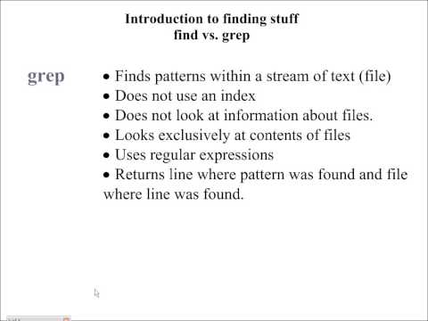 find grep intro