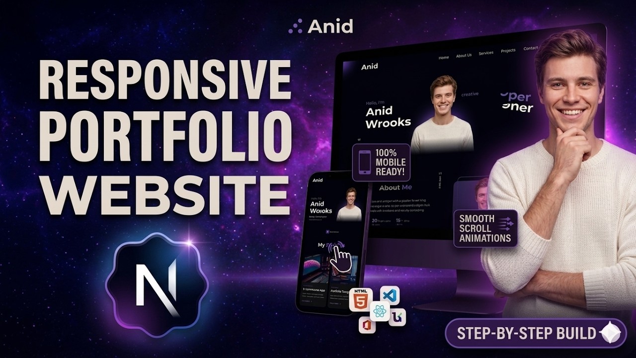 Next.js Responsive Portfolio Website Design – 456+ Modern UI Templates for Developers & Creators
