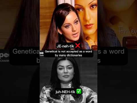 The right way to pronounce 'genetic' or 'genetical'with #kanganaranaut #sushmitasen #karanjohar