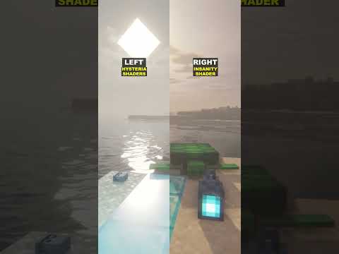 Minecraft shaders: Hysteria or Insanity? π»π #shorts