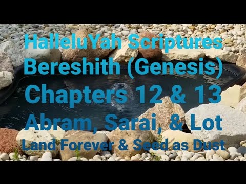 HalleluYah Scriptures Bereshith (Genesis) Chp 12&13 Abram, Sarai, & Lot; Land Forever & Seed as Dust