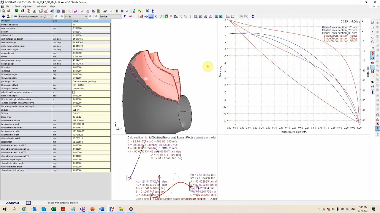 Radial Turbine Design - AxSTREAM Software Demo