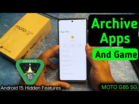 Moto G85 5G Archive Apps | How To Archive Apps On Android