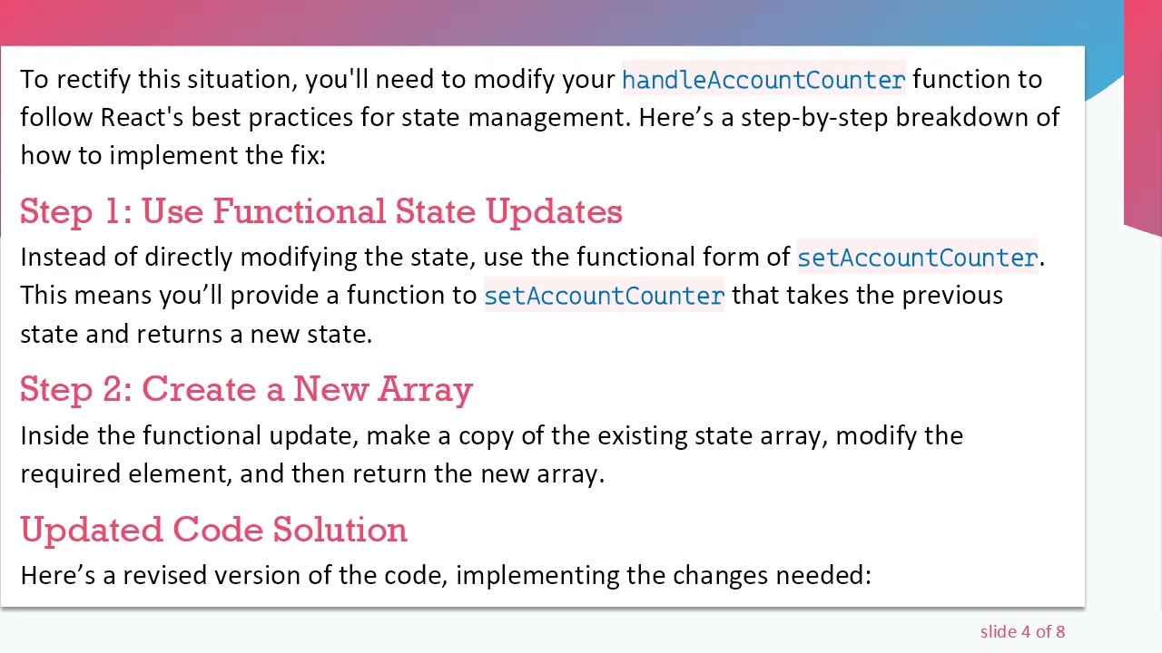 Solving State Update Issues in ReactJS with Dynamic Input Fields
