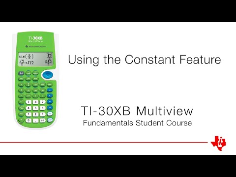 Unit Conversion using the Constant Function | TI-30XB Multiview Calculator | Fundamentals Course
