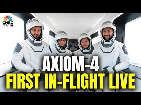 Ax4 First In-Flight Event LIVE | Axiom-4 Astronauts Aboard SpaceX Crew Dragon Dock With ISS | N18G
