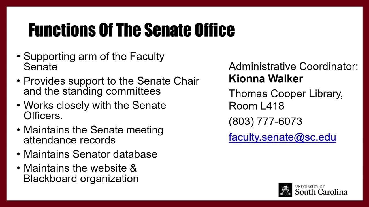 New Faculty Orientation - Faculty Senate