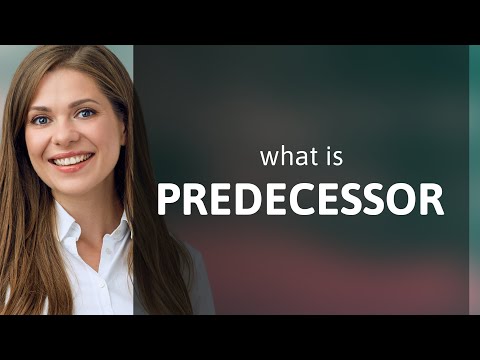 Predecessor — what is PREDECESSOR definition