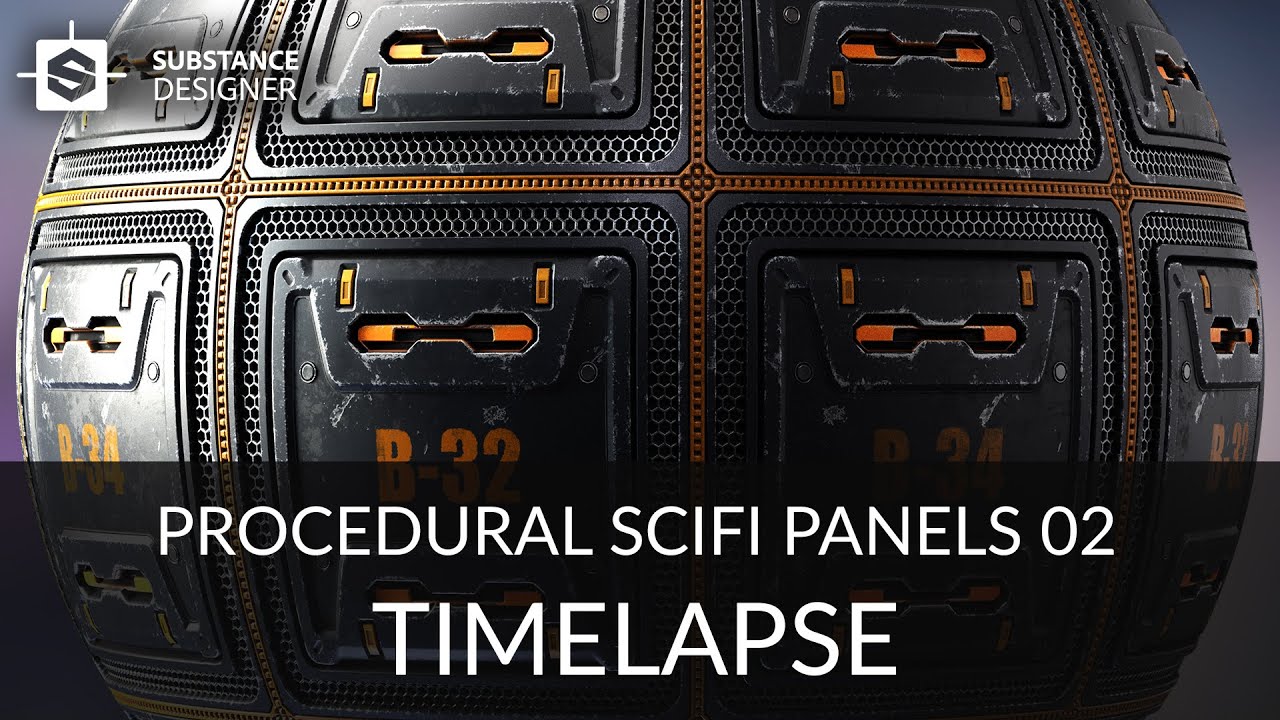 Substance Designer - Scifi Panels 02