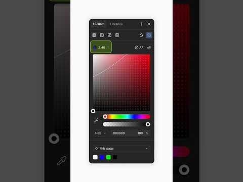 @Figma new update brings color contrast 🤓 #figma #figmatutorial #figmadesign