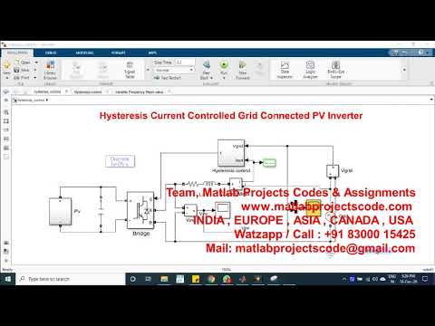 Hysteresis Current Controlled Grid Connected PV Inverter www.matlabprojectscode.com