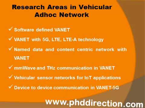 PhD Research Topics in Vehicular Adhoc Network