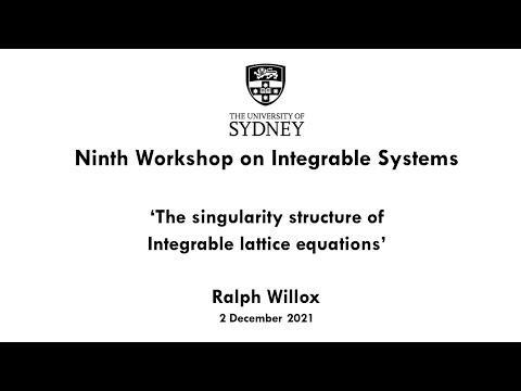 Ralph Willox: The singularity structure of integrable lattice equations