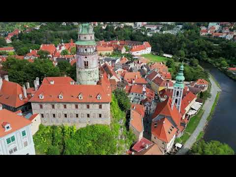 4k Drone footage of Český Krumlov: A Fairytale Unfolds (Czech Republic)