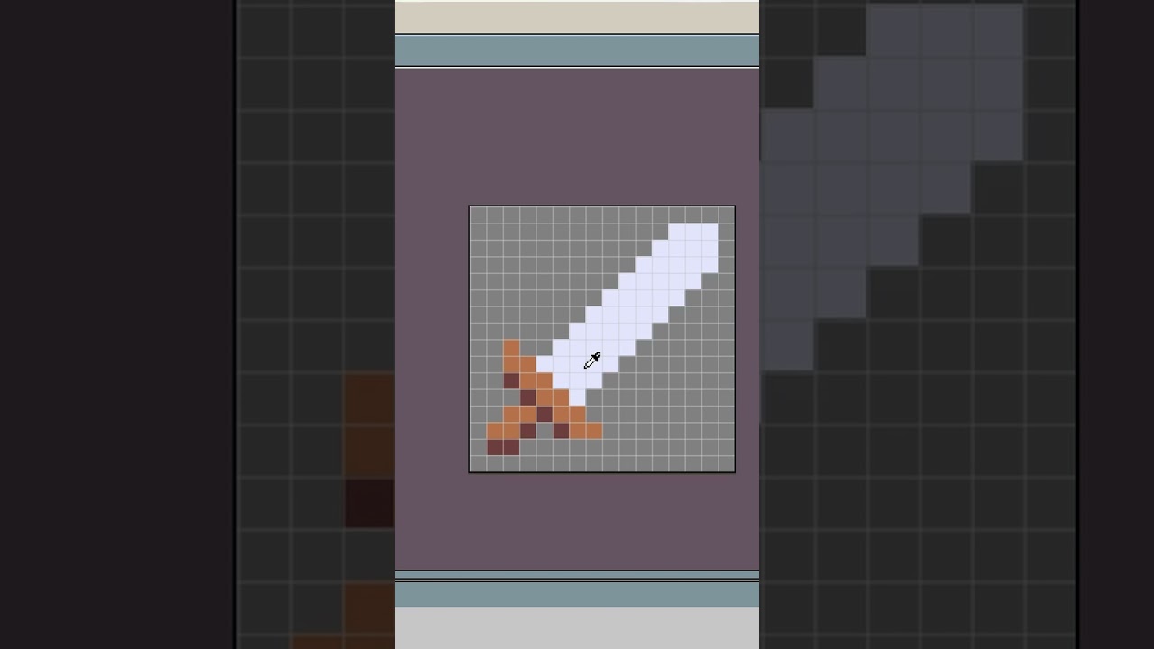 How to Pixel Art in 30s...or less! - Draw a Sword! #gamedev #pixelart #pixelarttutorial